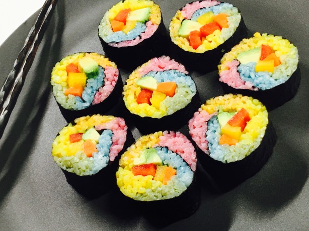Rainbow Sushi Recipe - Food.com